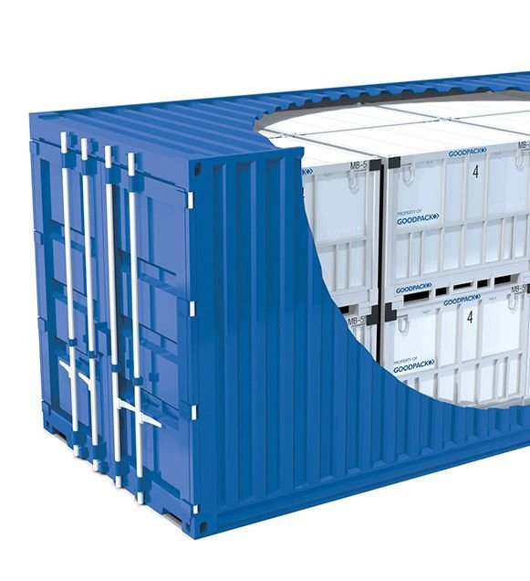 Containers identified with RFID