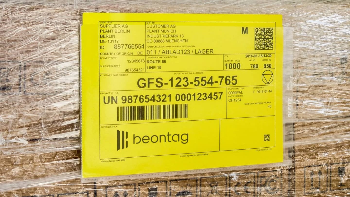 Carrier KLT: VDA 4500 Compliant UHF RFID Tag for Automotive